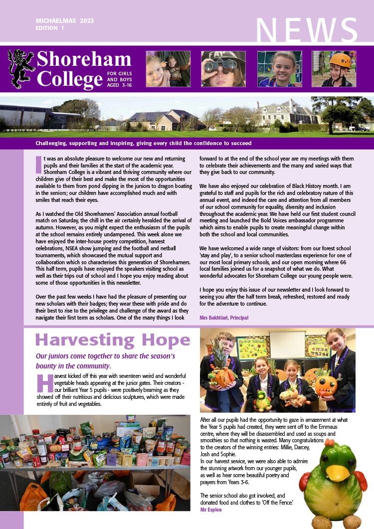 Michaelmas 2023 Edition 1 - Shoreham College