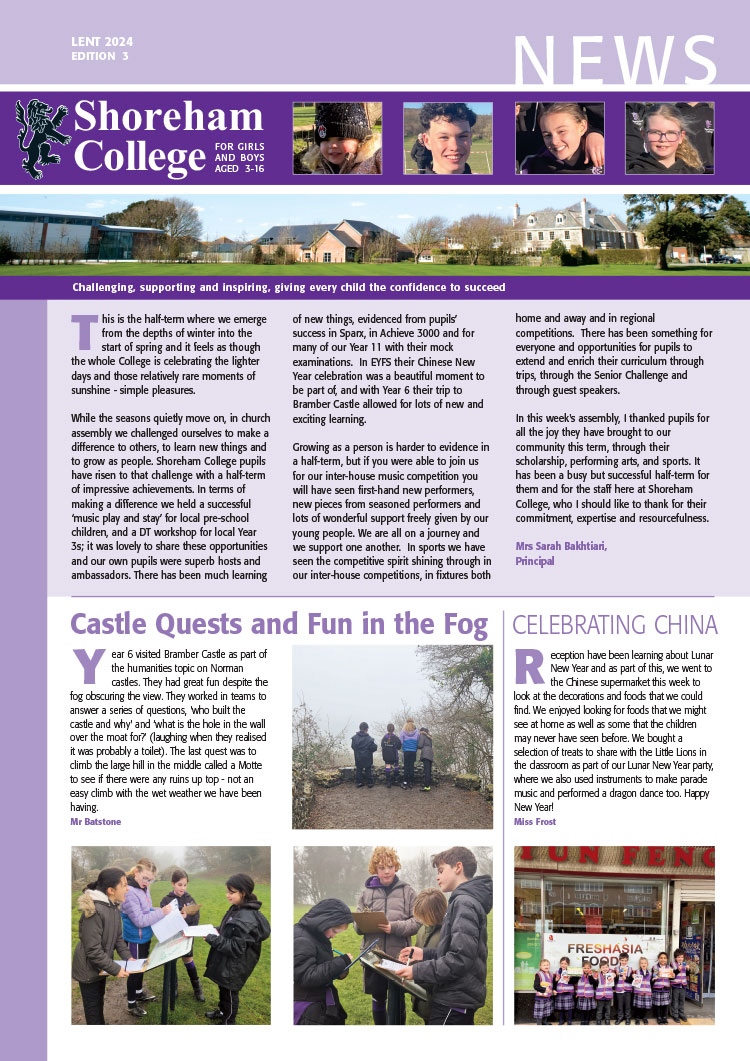 Lent 2024 Edition 3 - Shoreham College