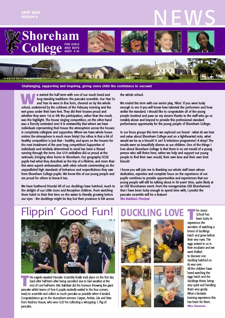 Lent 2024 Edition 4 - Shoreham College